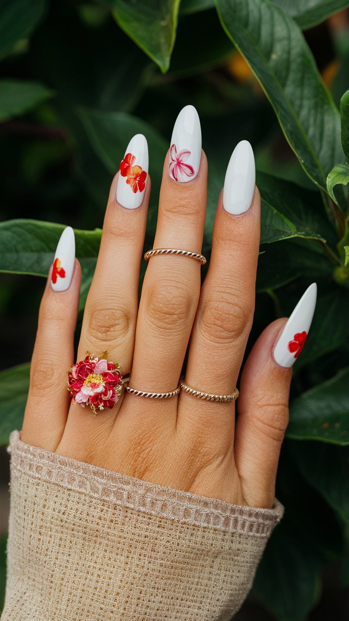 10 Hibiscus Flower Nails You Will Love This Summer! – fashionbylina.com