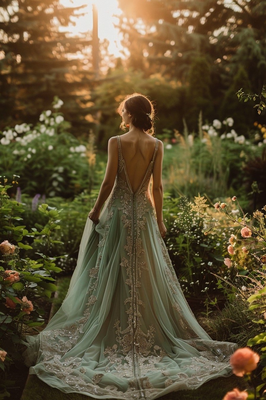 10 Sage Green Wedding Dresses For Your Inspiration! – fashionbylina.com